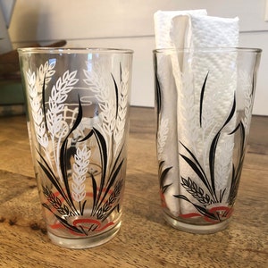 Retro Drinking Glasses 1950s Mid Century Kitchenware - Etsy