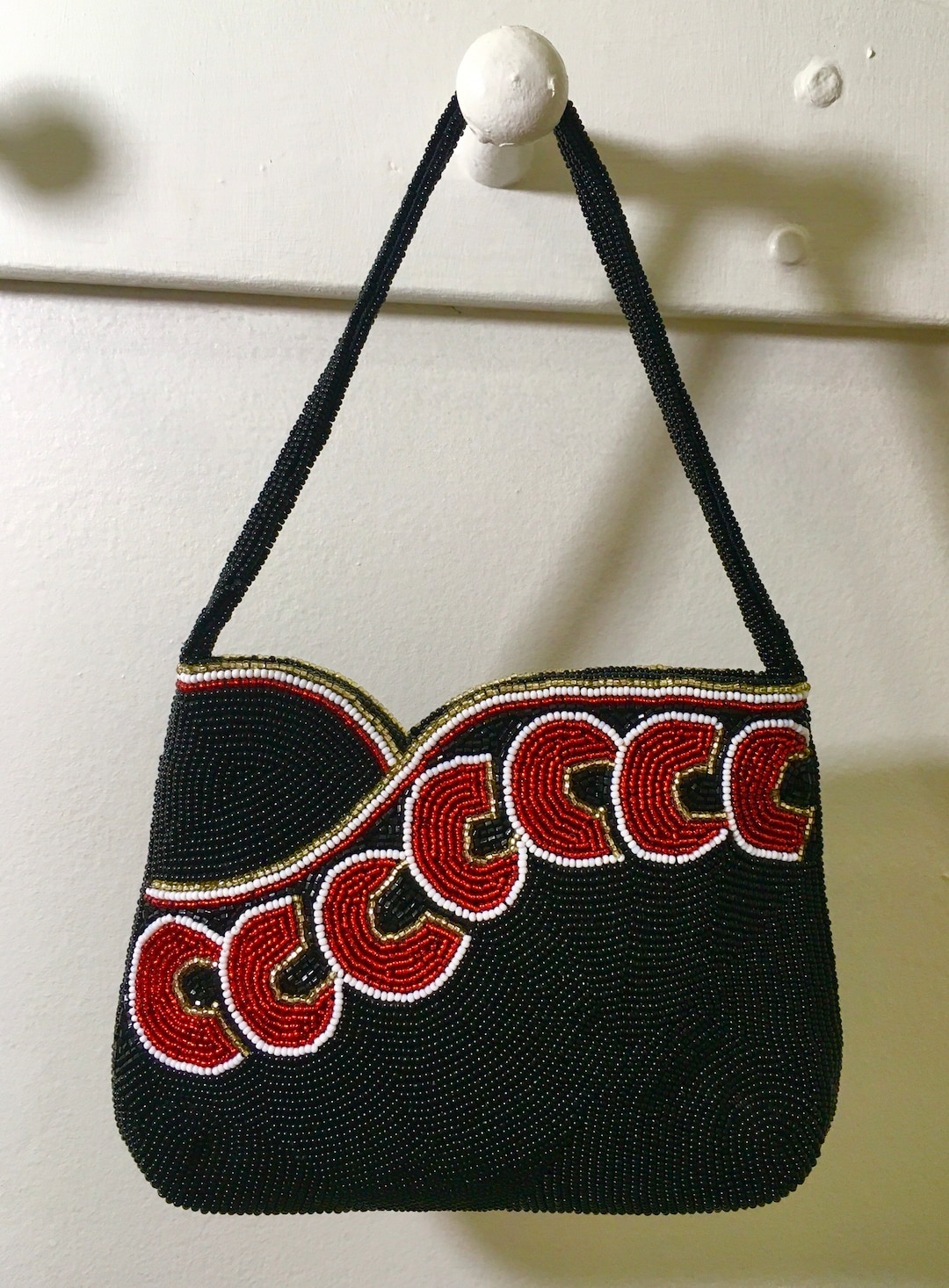 1950s Walborg Bead Evening Bag, Vintage Beaded Purse, Mid Century ...