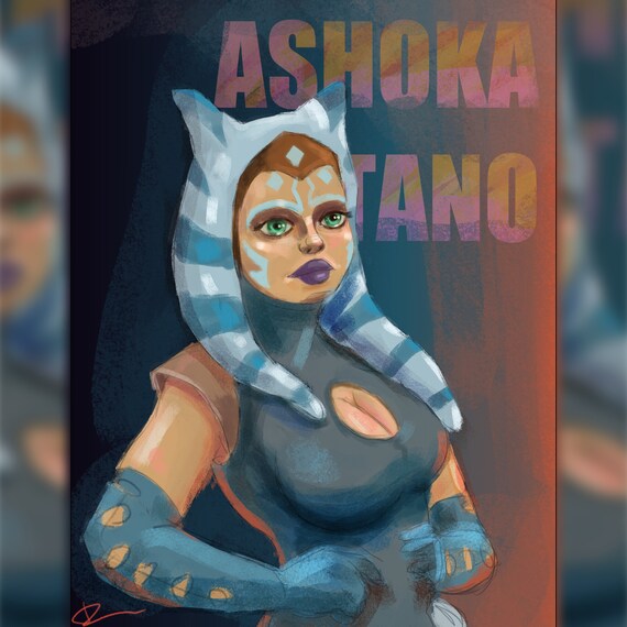 Ahsoka Tano Pinup Poster Star Wars Pinup Cute Pinup Etsy