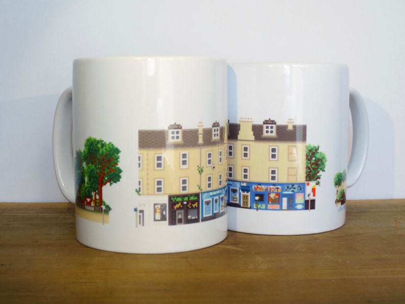 Pixel Dundee Agacan & Balaka, Perth Road Mug. Scotland/ Scottish Pub ...