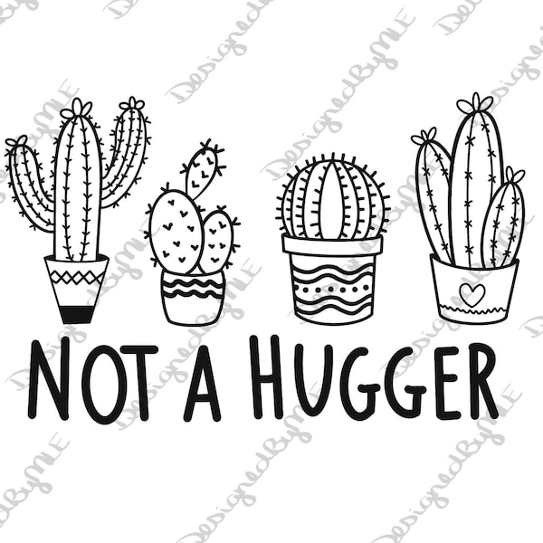 Not a Hugger Svg - Etsy