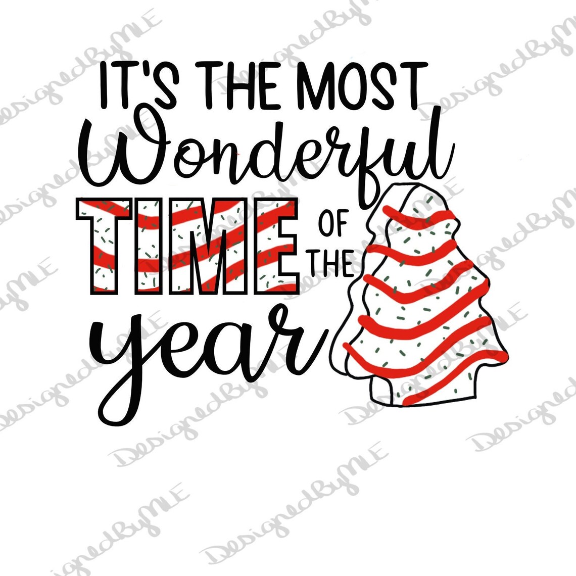 It's the Most Wonderful Time of the Year Christmas Tree - Etsy