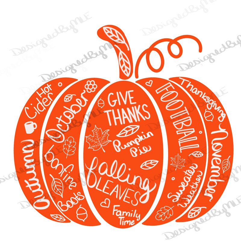 Pumpkin Word Art - Etsy