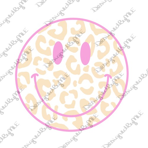 Be Kind Leopard Happy Face SVG PNG JPG Cheetah Smiley Face - Etsy