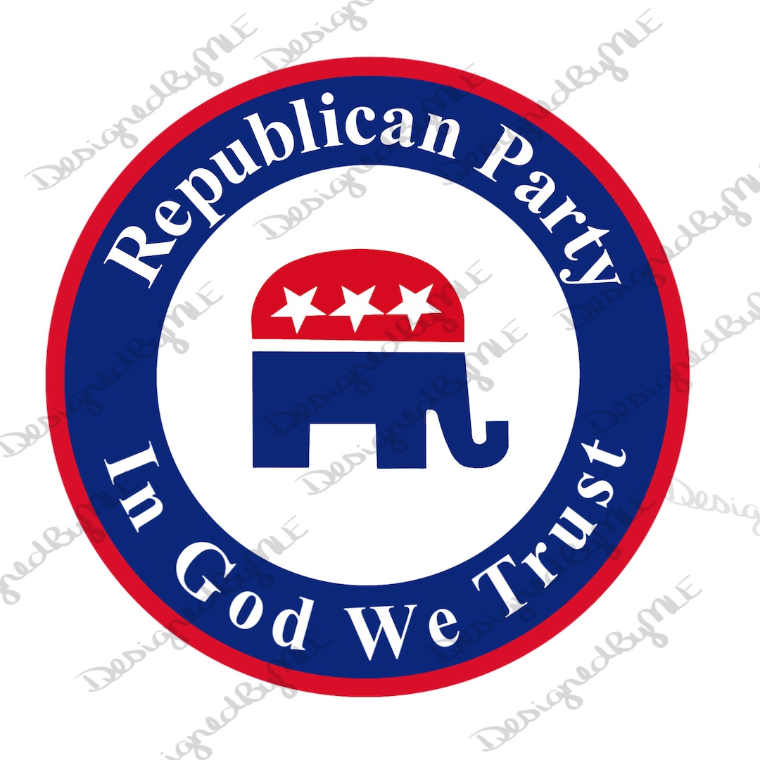 Republican Party 'in God We Trust' SVG PNG - Patriotic GOP (instant ...