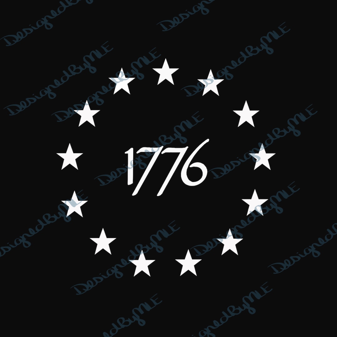 1776 Circle Star Car Decal, 1776 Vinyl Sticker, Revolution, Patriot ...