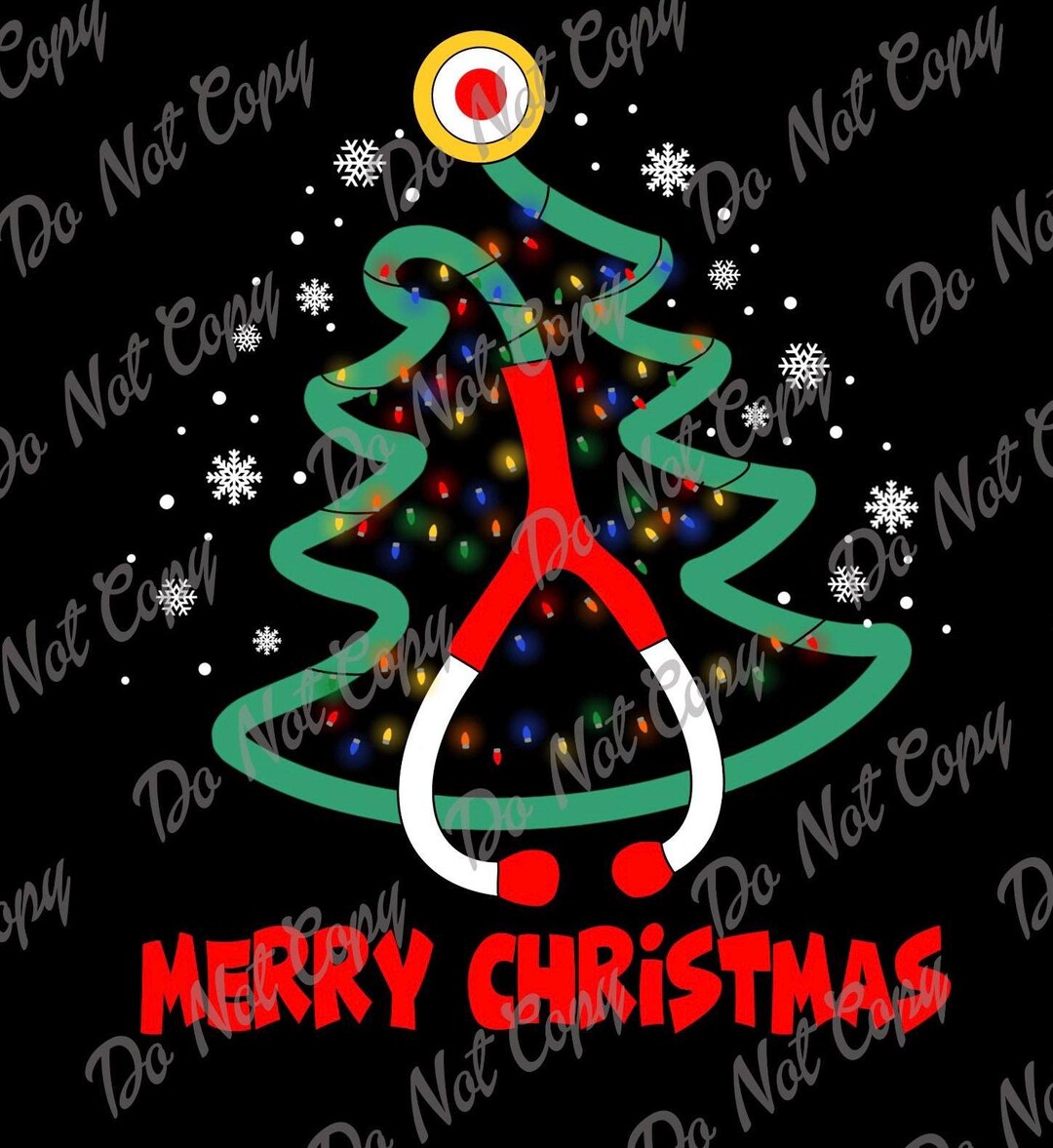 Stethoscope Christmas Tree SVG: Nurse Doctor Medical Design (instant ...