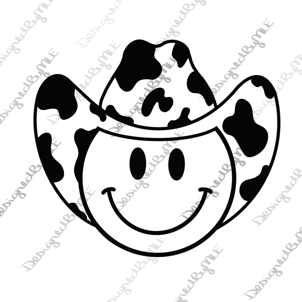 Cowboy Happy Face PNG, SVG, Farmer Smile Face, Country Happy Face ...