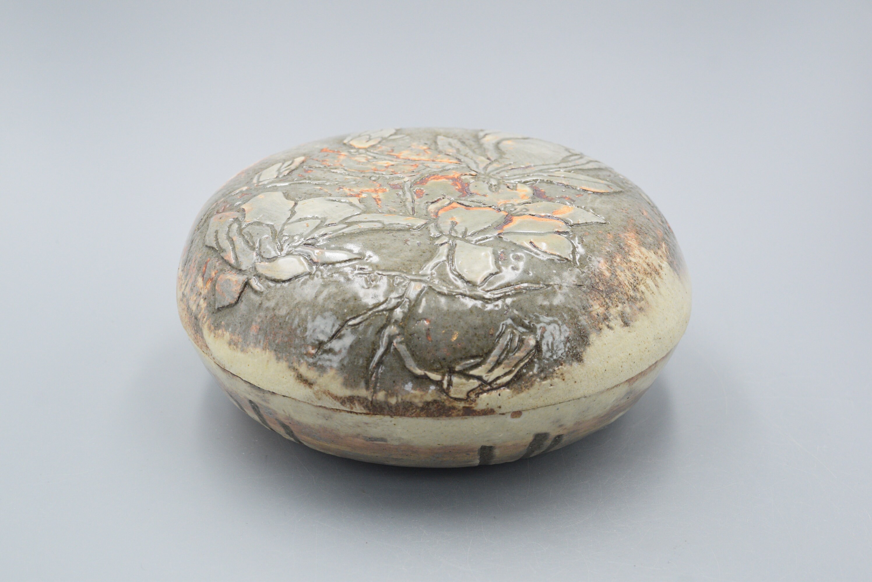 Vintage Large Japanese Pottery Covered Storage Box - Etsy