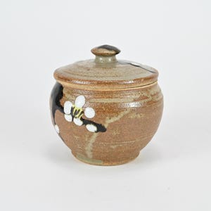 Sakuma Totaro (1900-1976) Vintage Japanese Pottery Mashiko Covered Jar ...