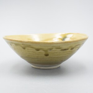 Vintage Japanese Pottery Yellow Glaze Chawan Tea Bowl - Etsy
