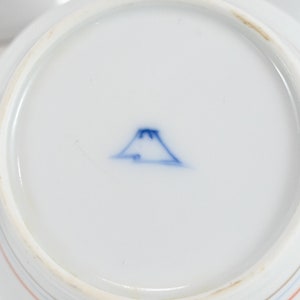 Five of Vintage Japanese Porcelain Fukagawa Mt. Fuji Chawan Tea Cup - Etsy