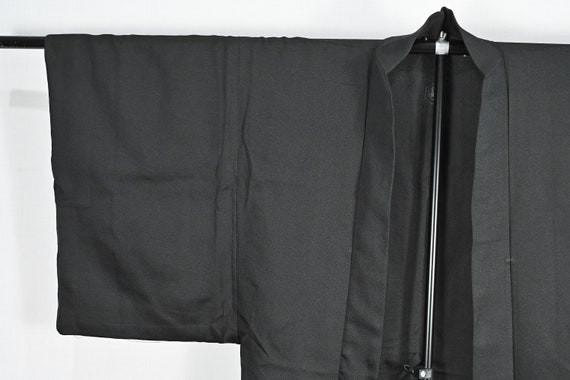 Vintage Japanese Black Haori Kimono Jacket - Gem