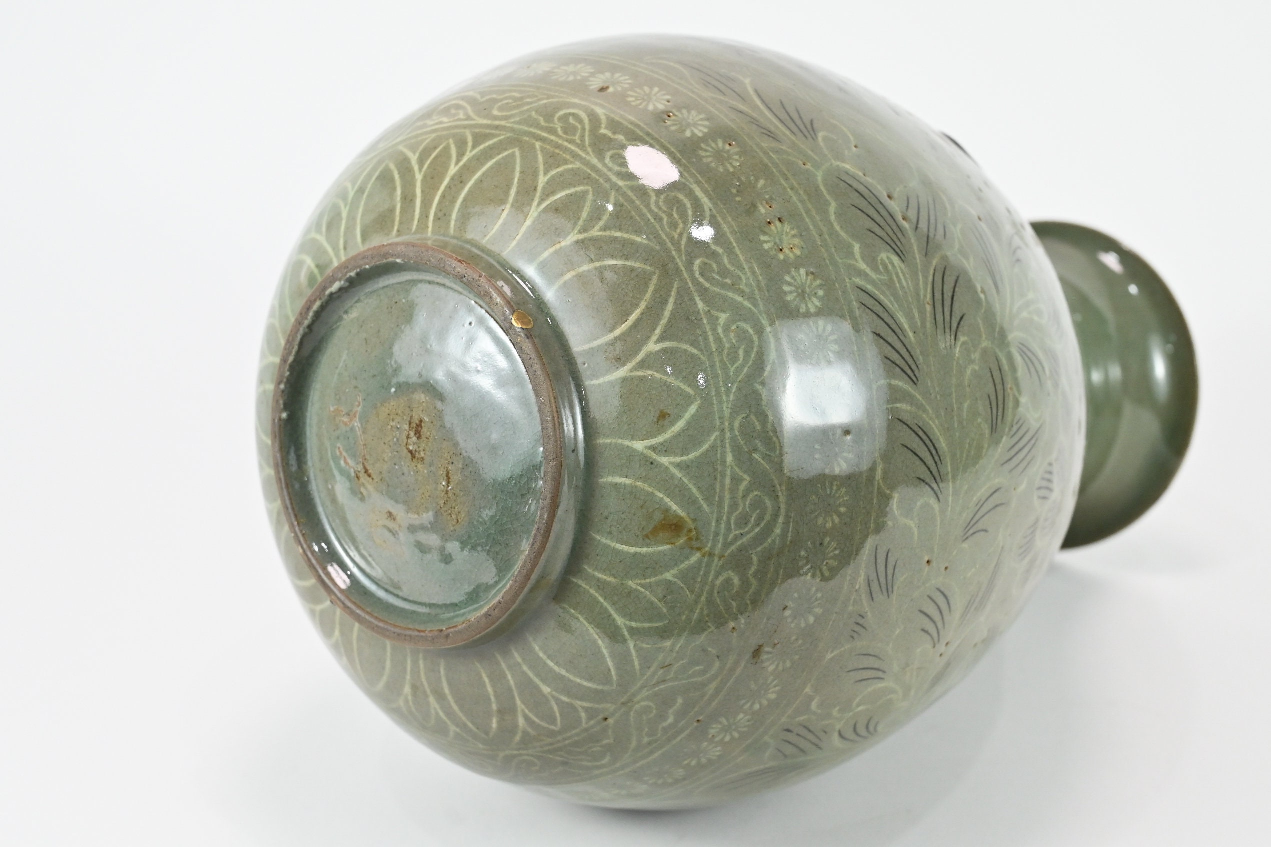 Antique Korean Pottery Goryeo Style Celadon Green Glaze - Etsy