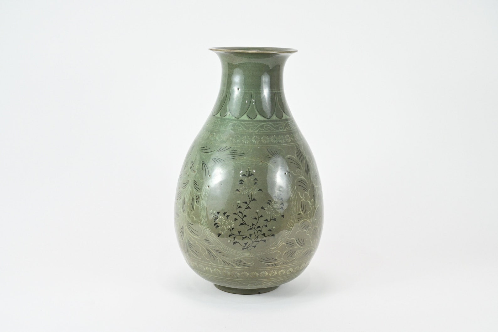 Antique Korean Pottery Goryeo Style Celadon Green Glaze - Etsy