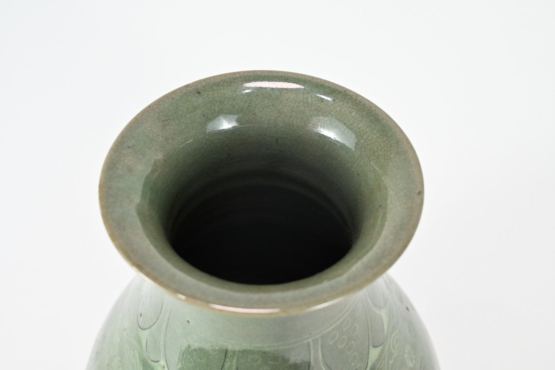 Antique Korean Pottery Goryeo Style Celadon Green Glaze - Etsy