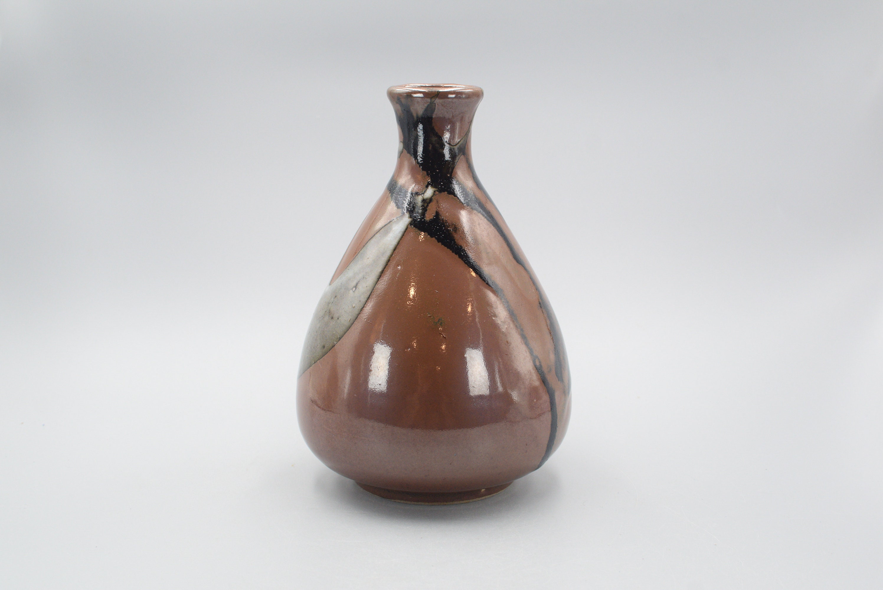 Vintage Japanese Pottery Mashiko Ware Kaki Glaze Tokkuri Sake - Etsy