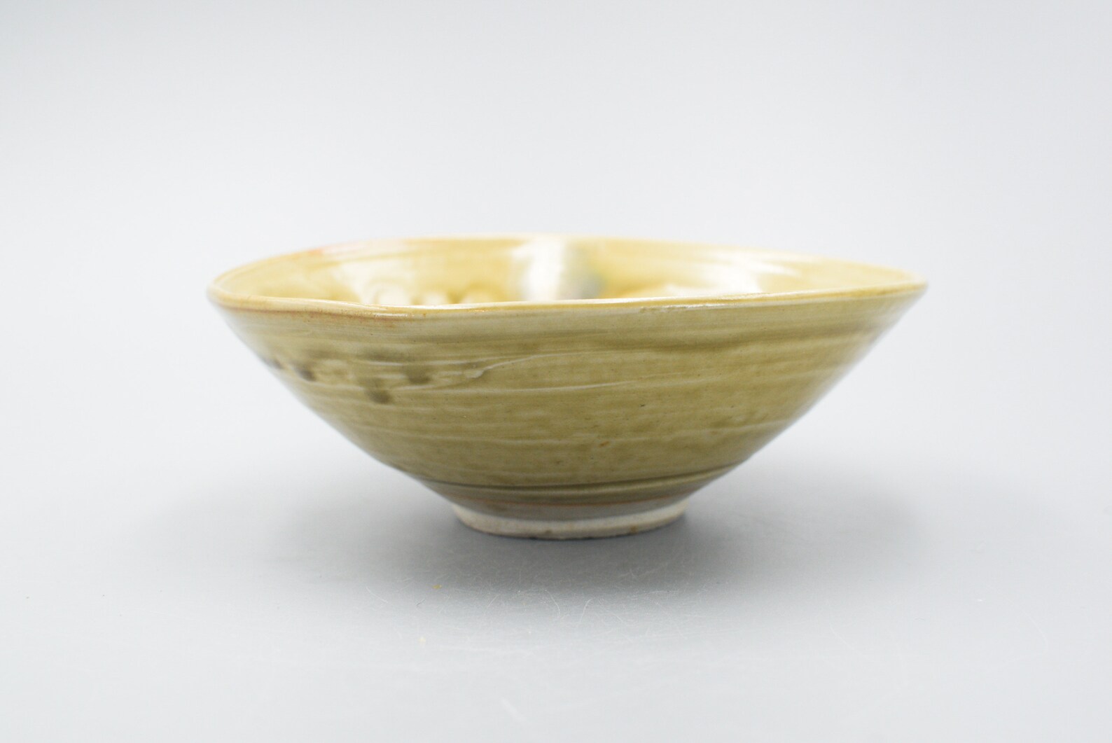 Vintage Japanese Pottery Yellow Glaze Chawan Tea Bowl - Etsy