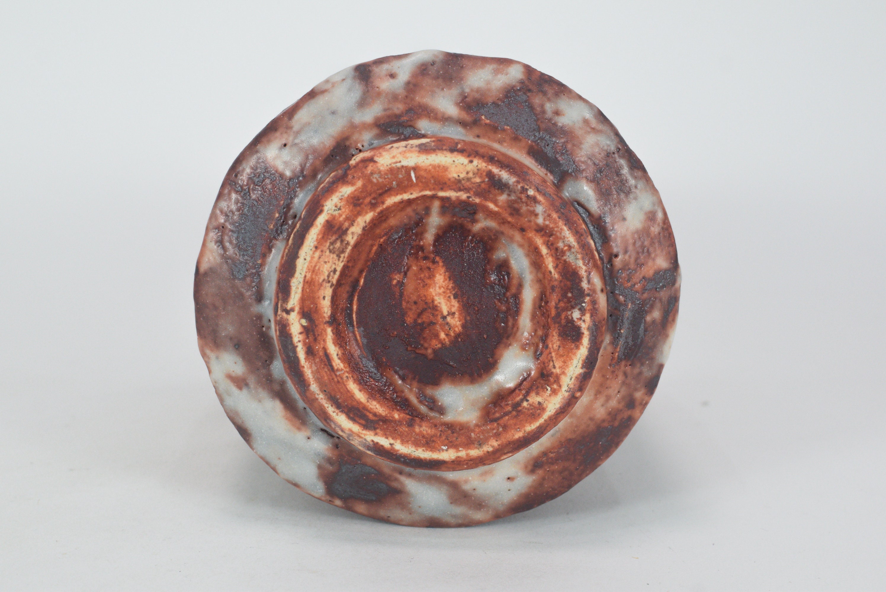 Vintage Japanese Pottery Shino Ware Handled Vase - Etsy