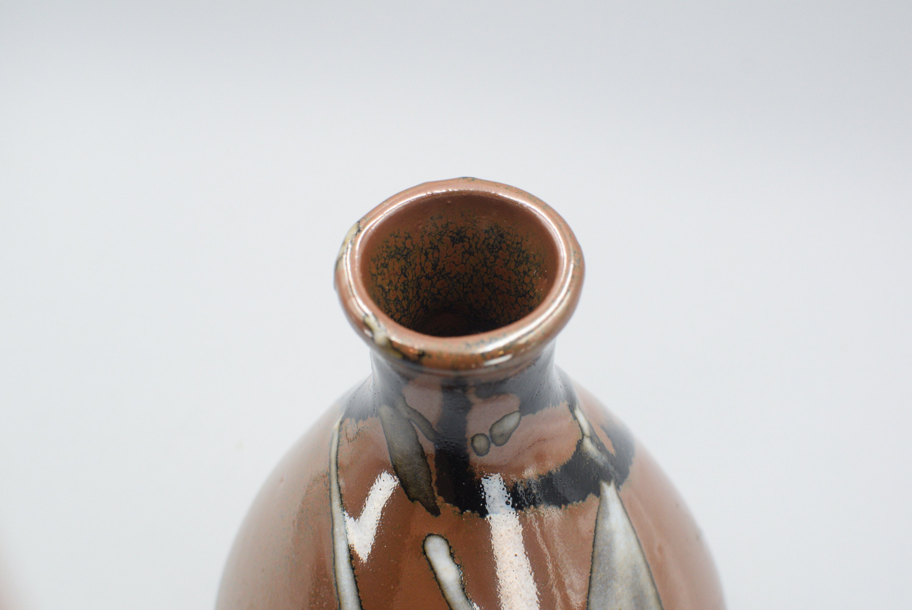 Vintage Japanese Pottery Mashiko Ware Kaki Glaze Tokkuri Sake - Etsy