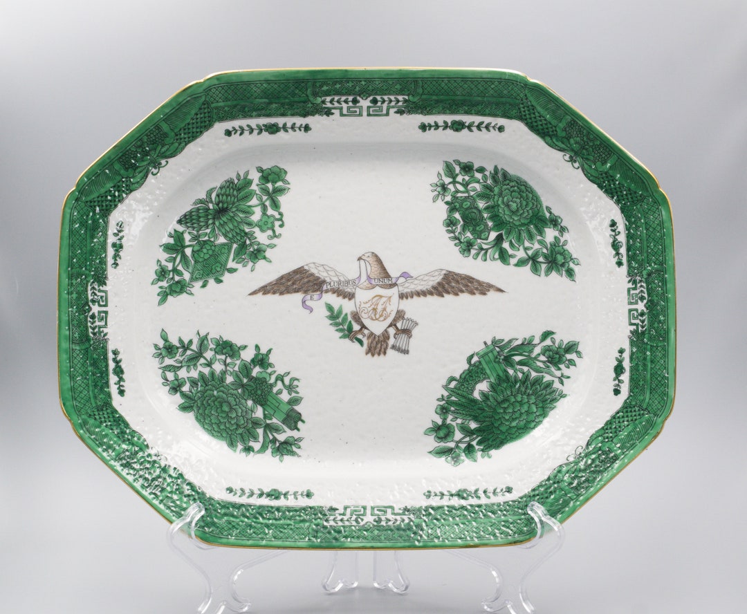 20th Century Chinese Export Porcelain American Eagle Green Fitzhugh ...