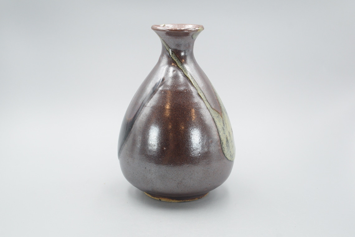 Vintage Japanese Pottery Mashiko Ware Kaki Glaze Tokkuri Sake - Etsy