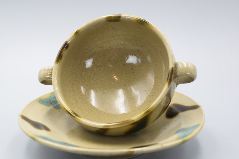 Vintage Japanese Pottery Glaze Mashiko Multi Colour Handled | Etsy