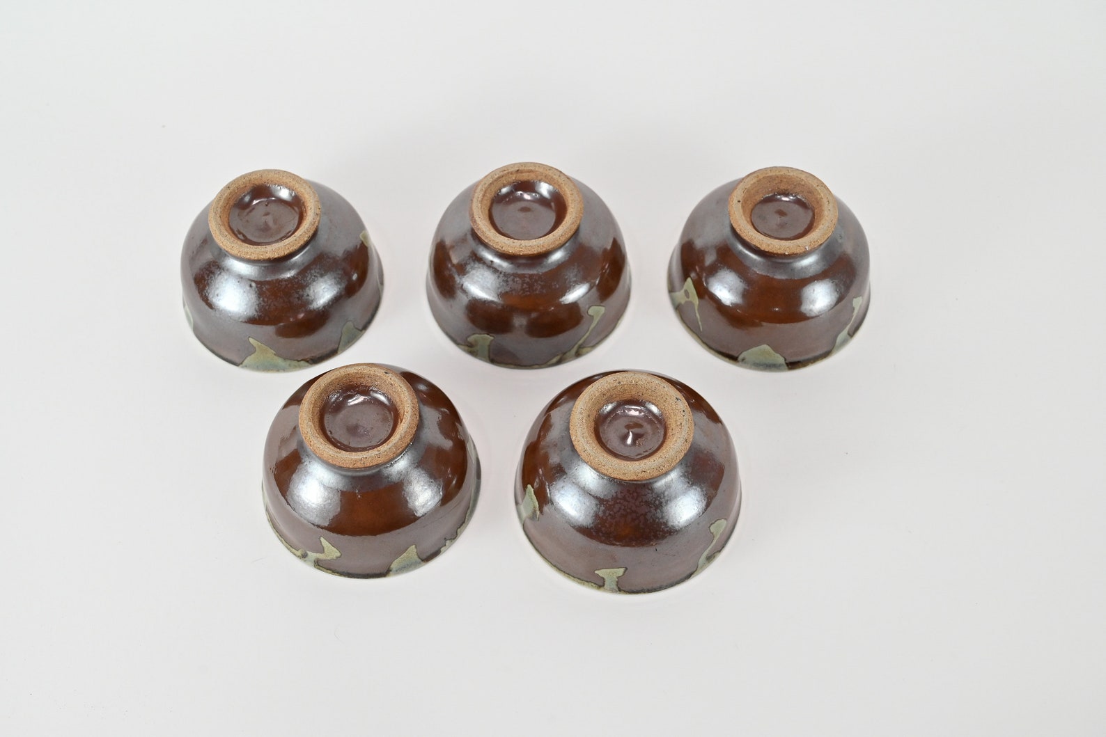 Set Five Vintage Japanese Pottery Mashiko Ware Yunomi Chawan - Etsy
