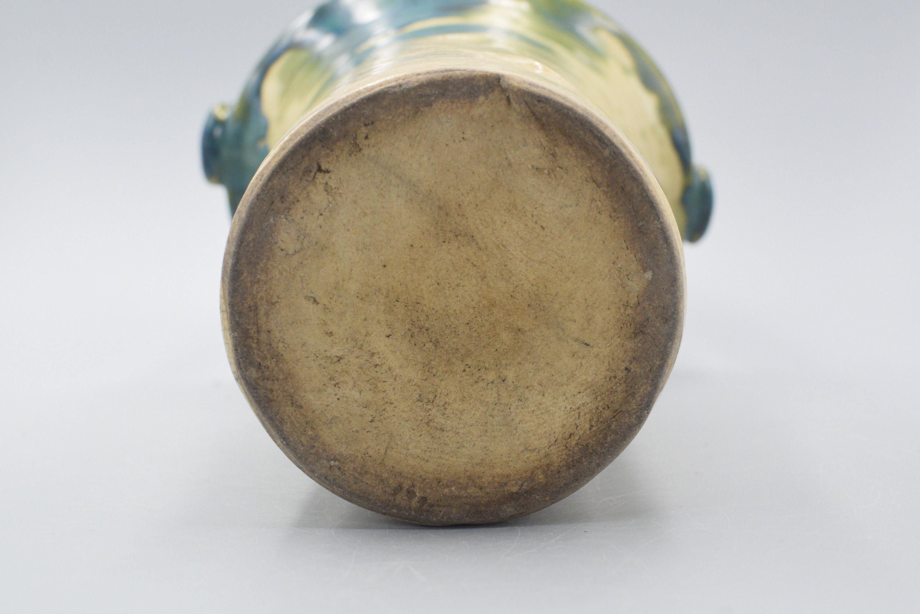 Vintage Japanese Pottery Oribe Ware Handled Vase - Etsy