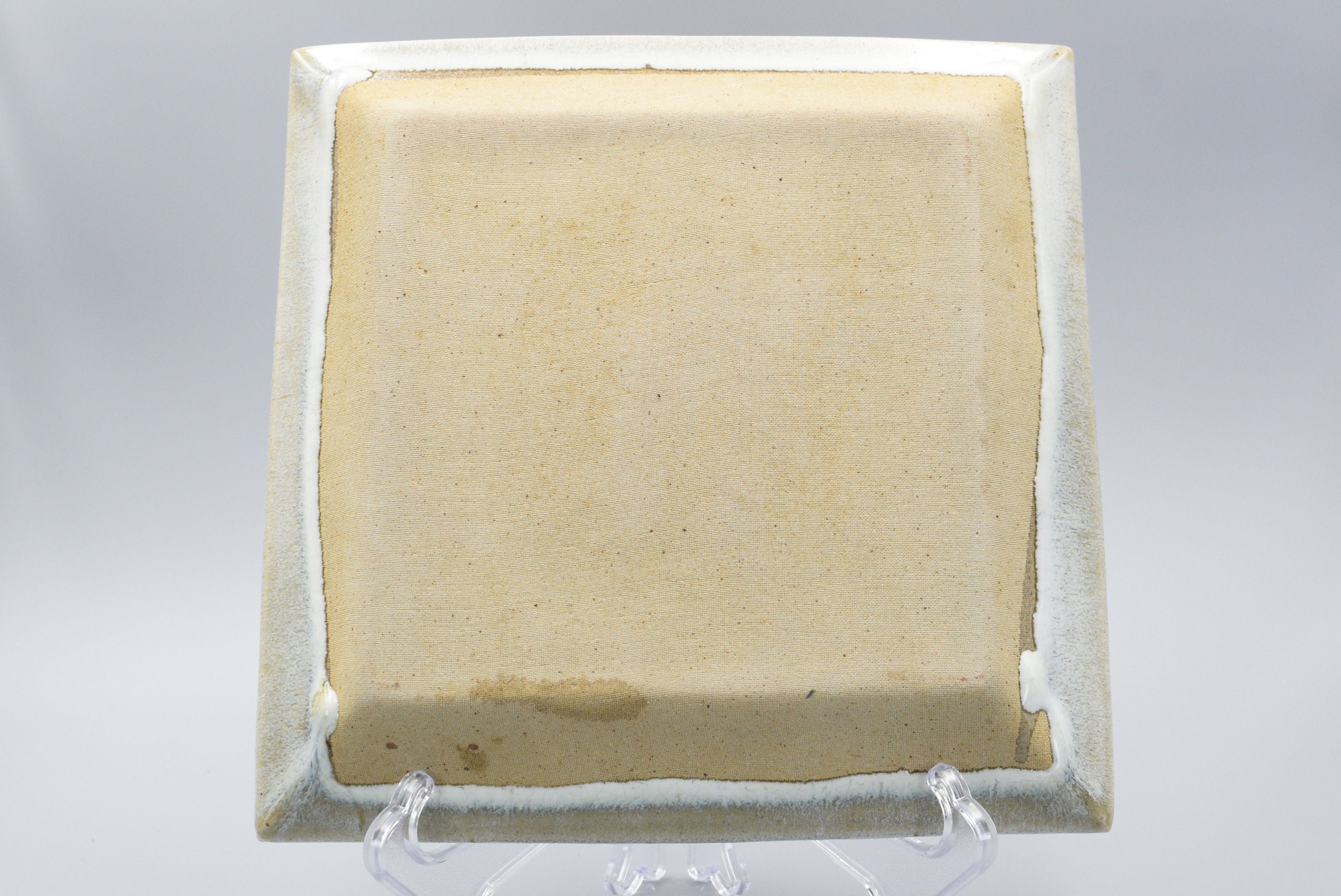 Vintage Japanese Mashiko Pottery Square Plate | Etsy