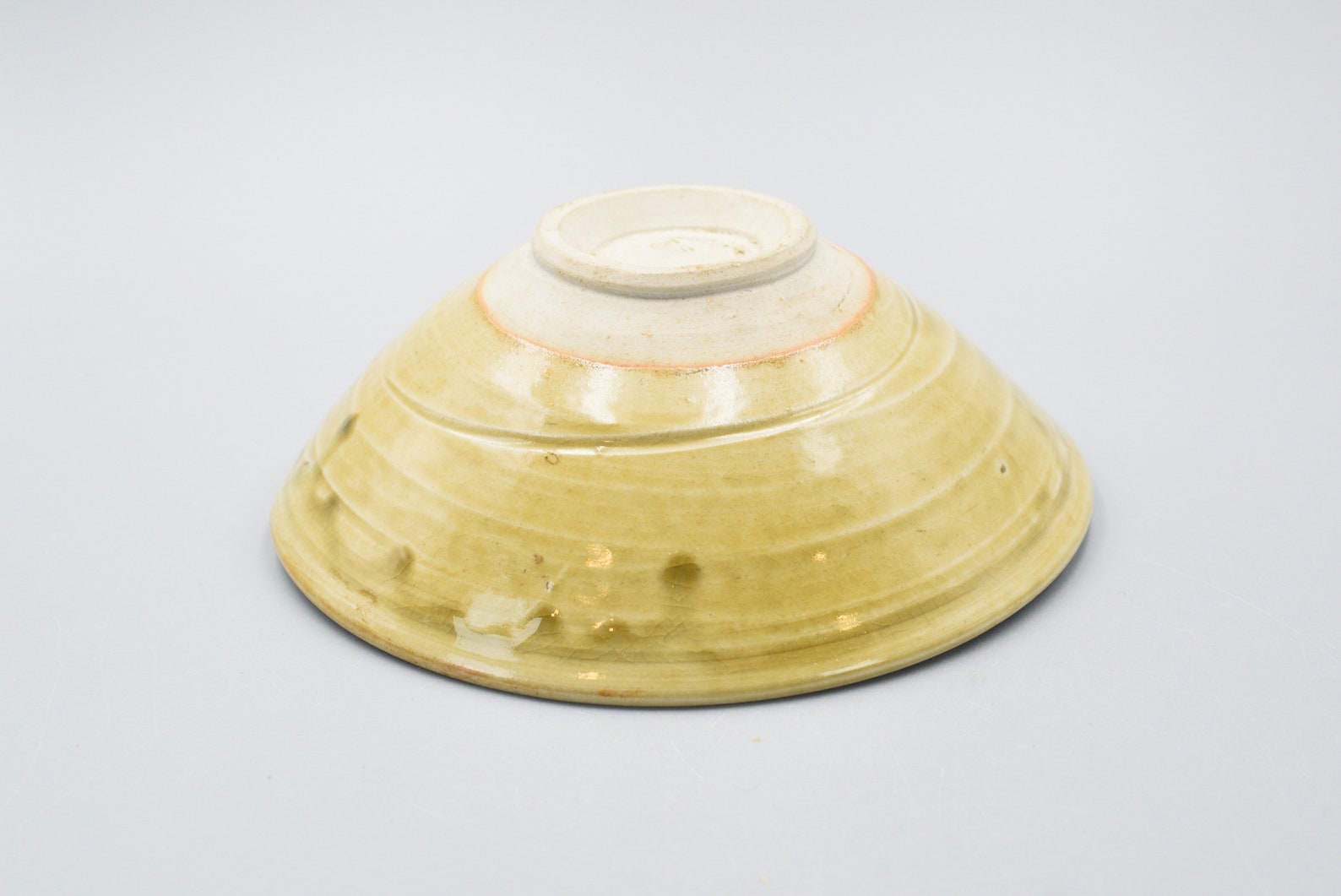 Vintage Japanese Pottery Yellow Glaze Chawan Tea Bowl - Etsy