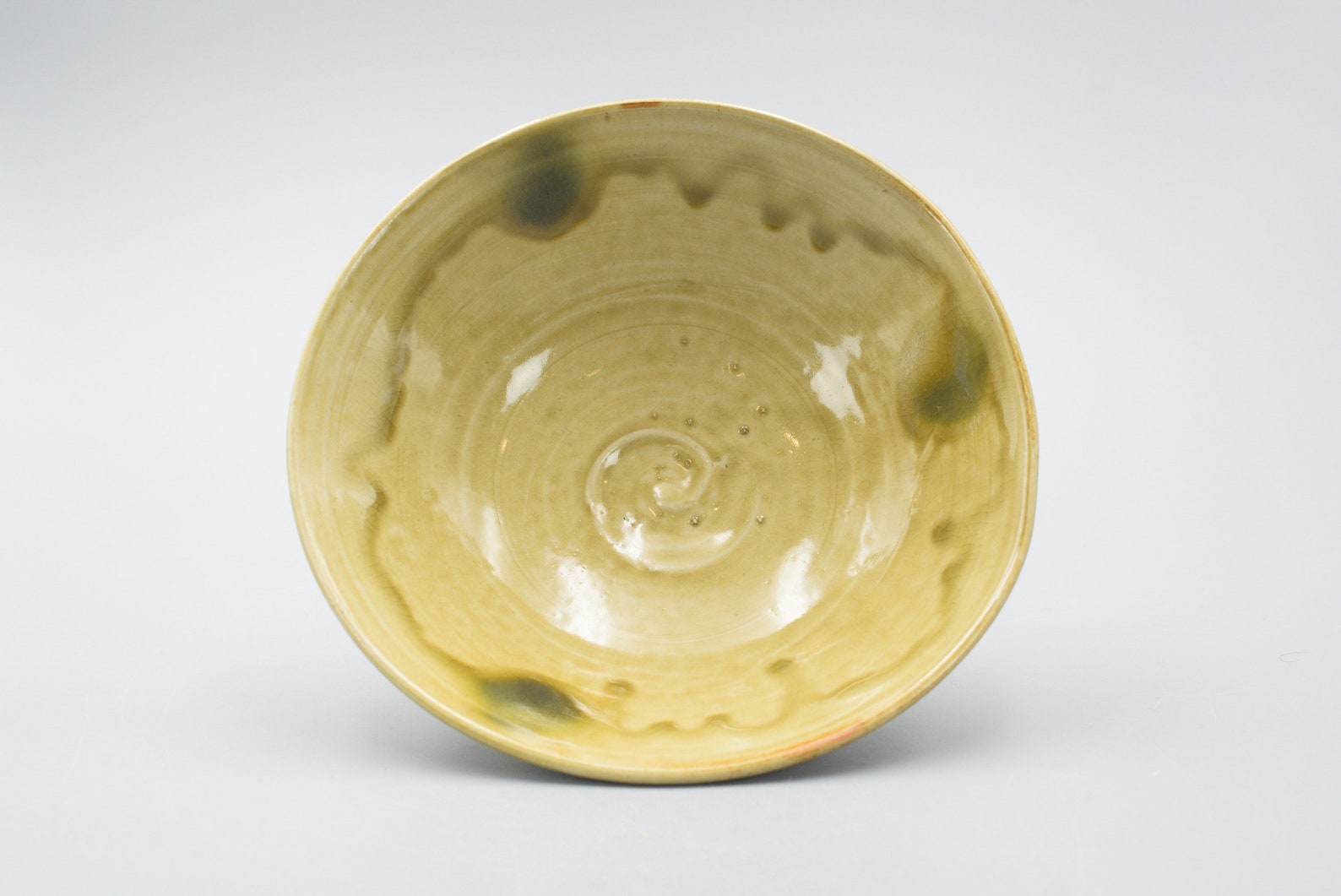 Vintage Japanese Pottery Yellow Glaze Chawan Tea Bowl - Etsy