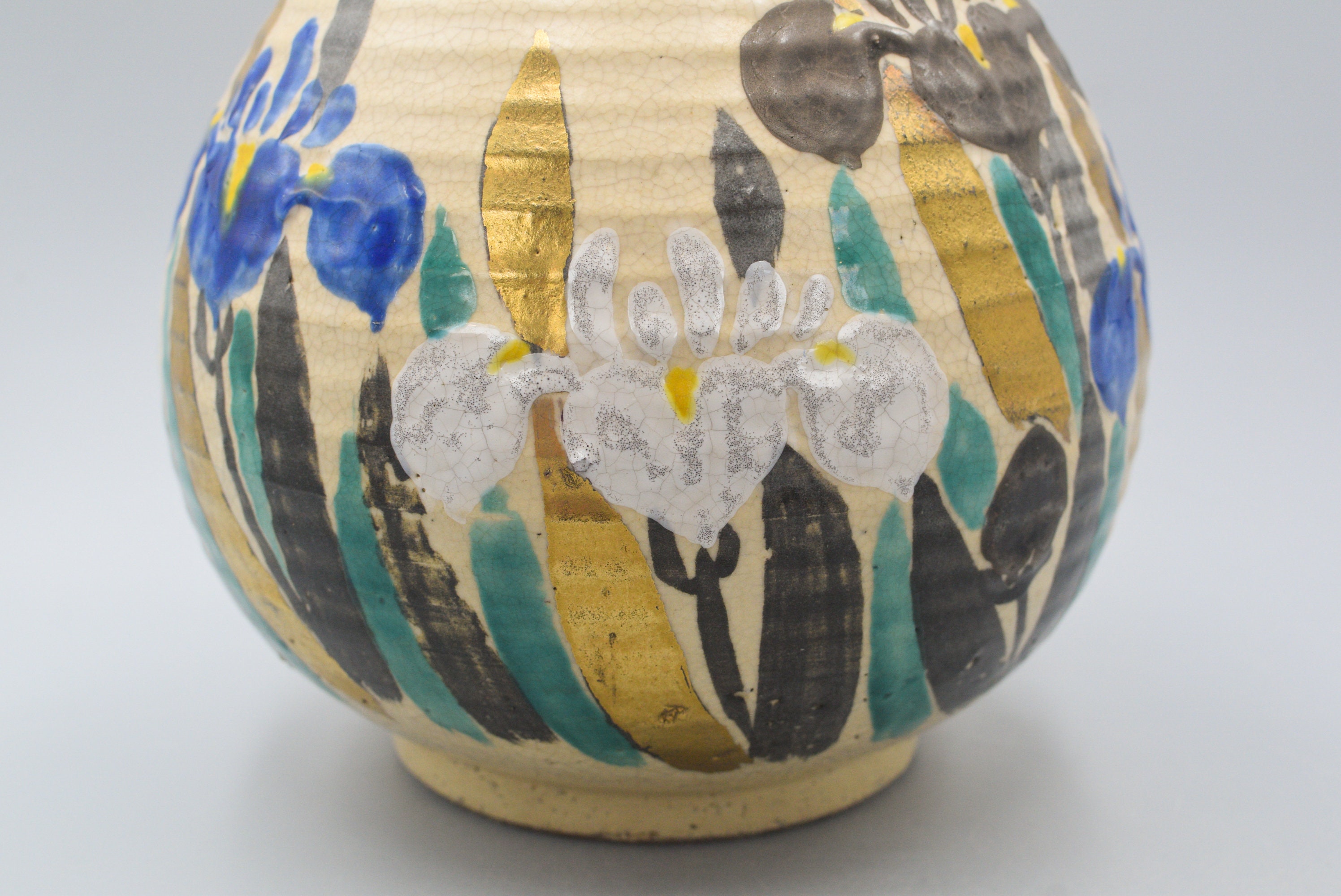 Ogata Kenzan Style Japanese Pottery Long Neck Vase - Etsy