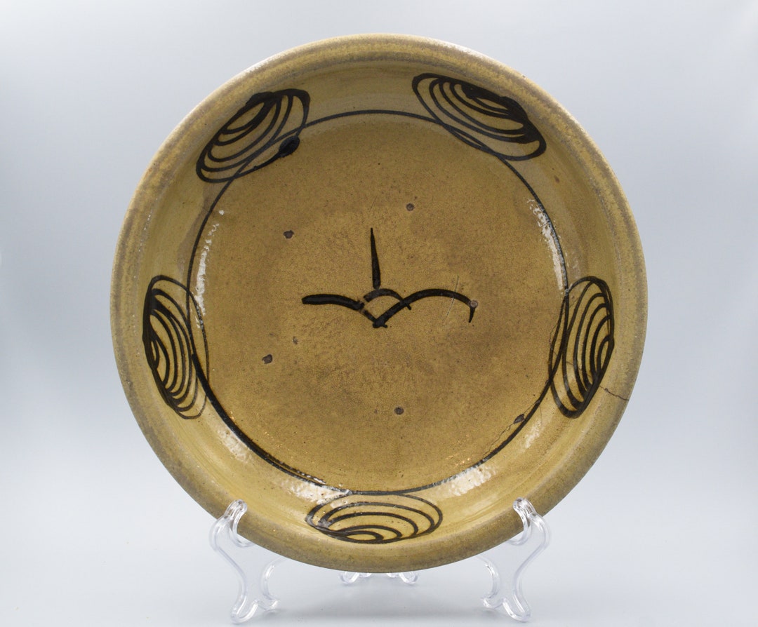 Antique Japanese Pottery Seto Ware Umanome Horse Eyes Chargers Plate ...