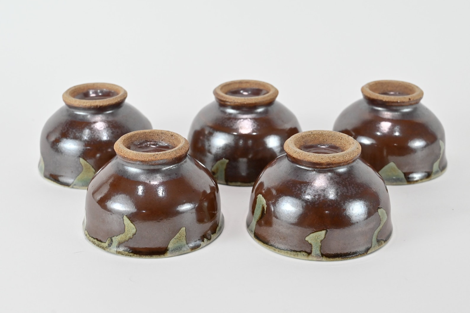 Set Five Vintage Japanese Pottery Mashiko Ware Yunomi Chawan - Etsy