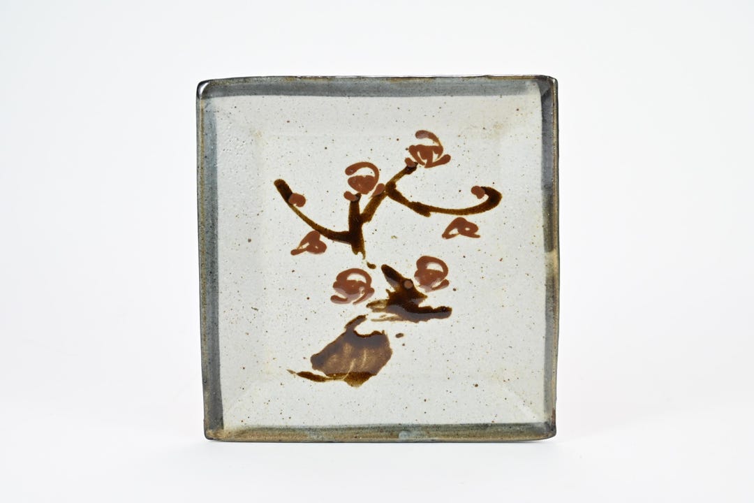 Sakuma Totaro (1900-1979) Japanese Mashiko Stoneware Square Dish - Etsy