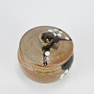 Sakuma Totaro (1900-1976) Vintage Japanese Pottery Mashiko Covered Jar ...