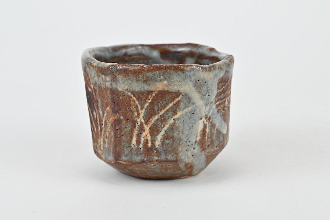 Vintage Japanese Shino Ware Pottery Yunomi Chawan Tea Cup - Etsy