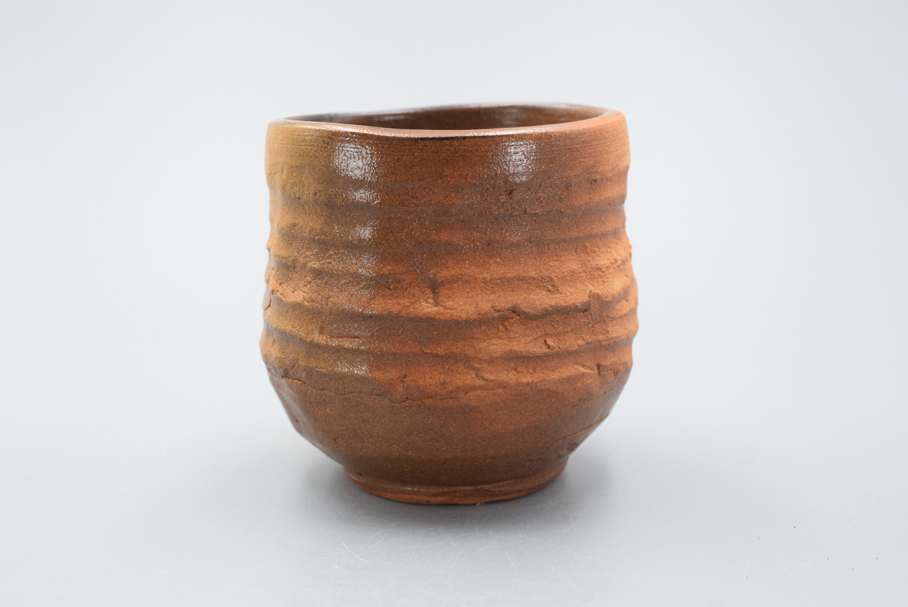 Vintage Japanese Pottery Bizen Ware Yunomi Chawan Tea Cup - Etsy