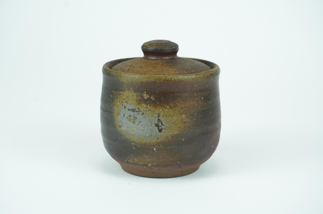 Vintage Japanese Pottery Bizen Ware Covered Cup - Etsy