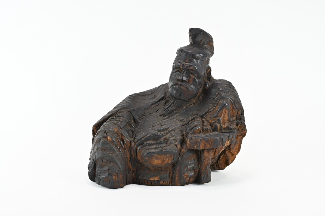 Rare Antique Japanese Wood Carved of Shinto Deities God Kami Statue - Etsy
