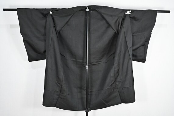 Vintage Japanese Black Haori Kimono Jacket - Gem