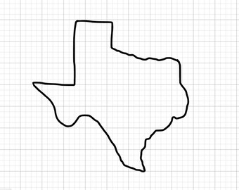 Texas State Outline | Etsy