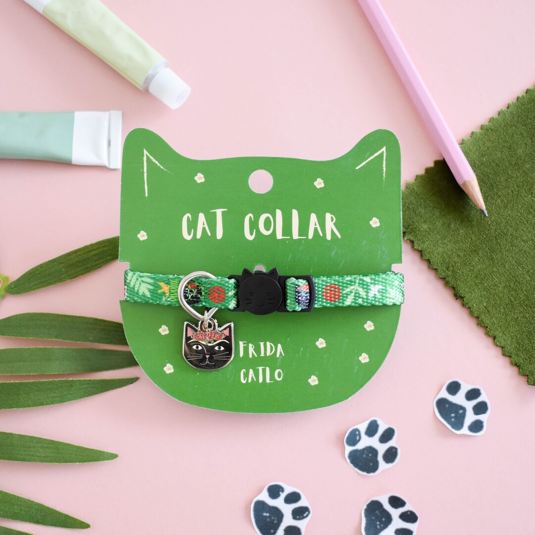 Furida Catlo Cat Collar | Frida Kahlo Inspired Artist Cat Collar ...