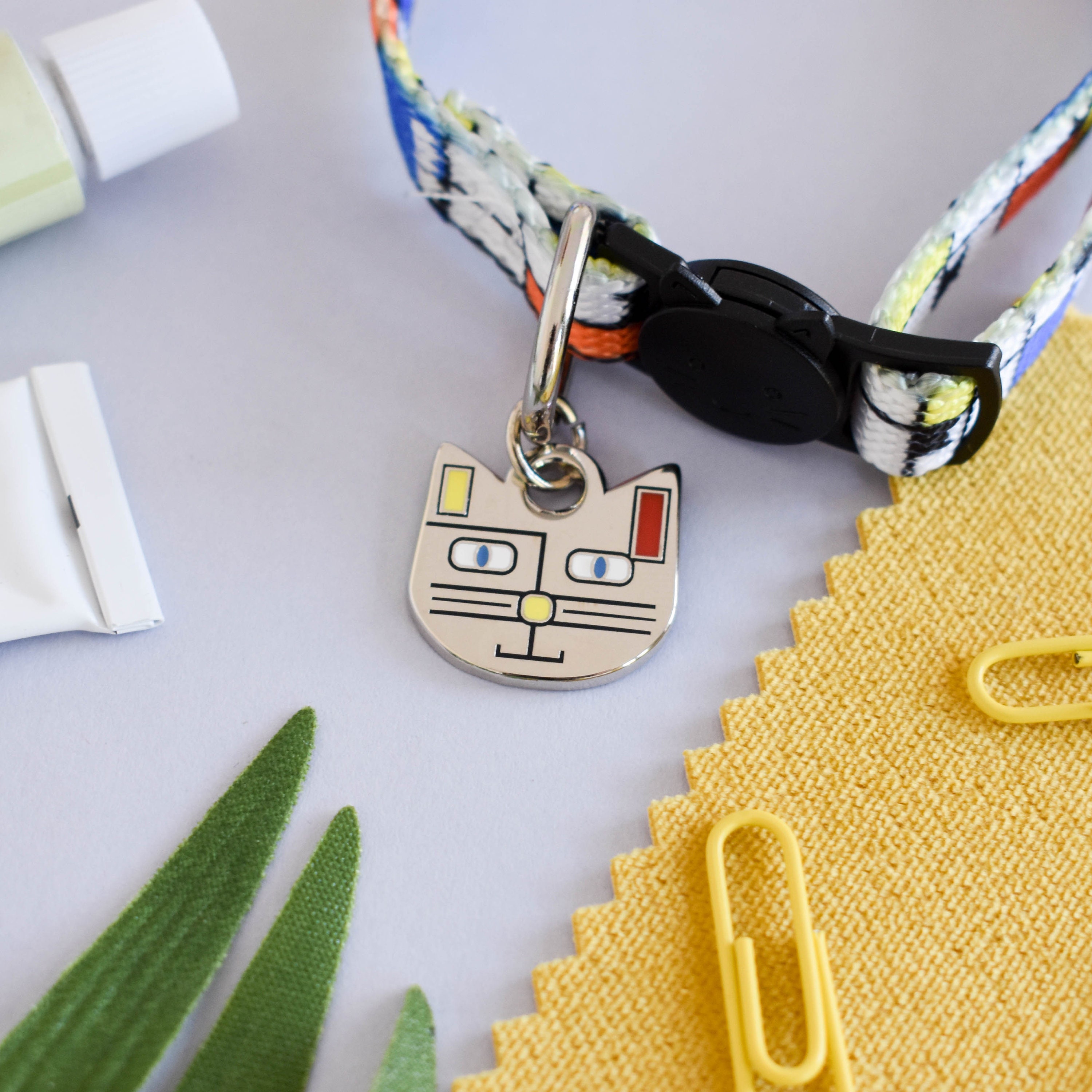 Meowdrian Artist Cat Collar | Etsy