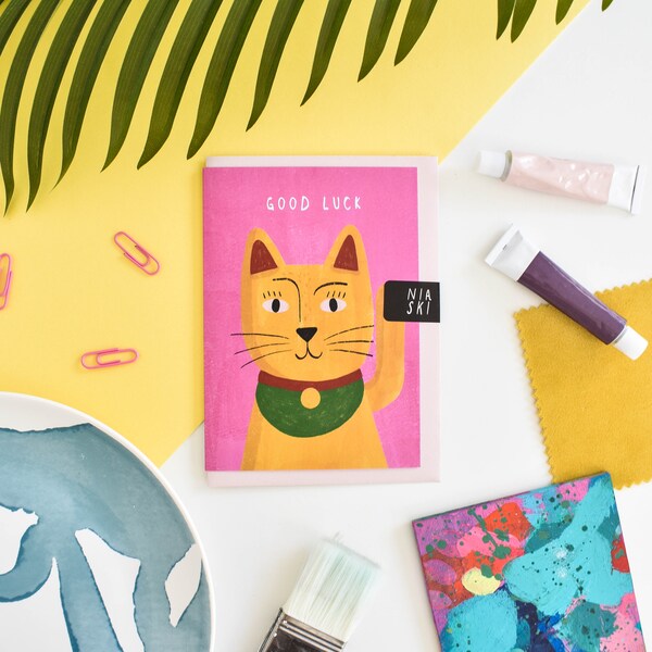 Good Luck Cat - Etsy