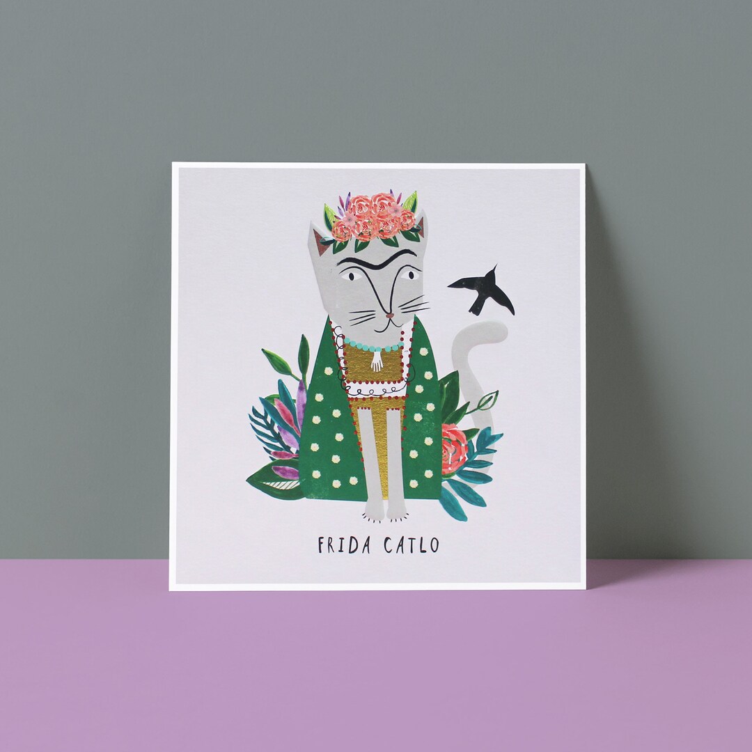 Furida Catlo Cat Artist Card - Etsy