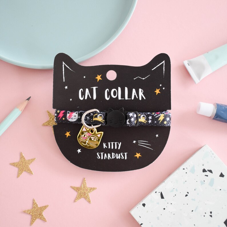 Kitty Stardust Artist Cat Collar | Etsy UK