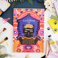 Perpetual CAT Calendar Download, Illustrated Cat Calendar, Printable ...
