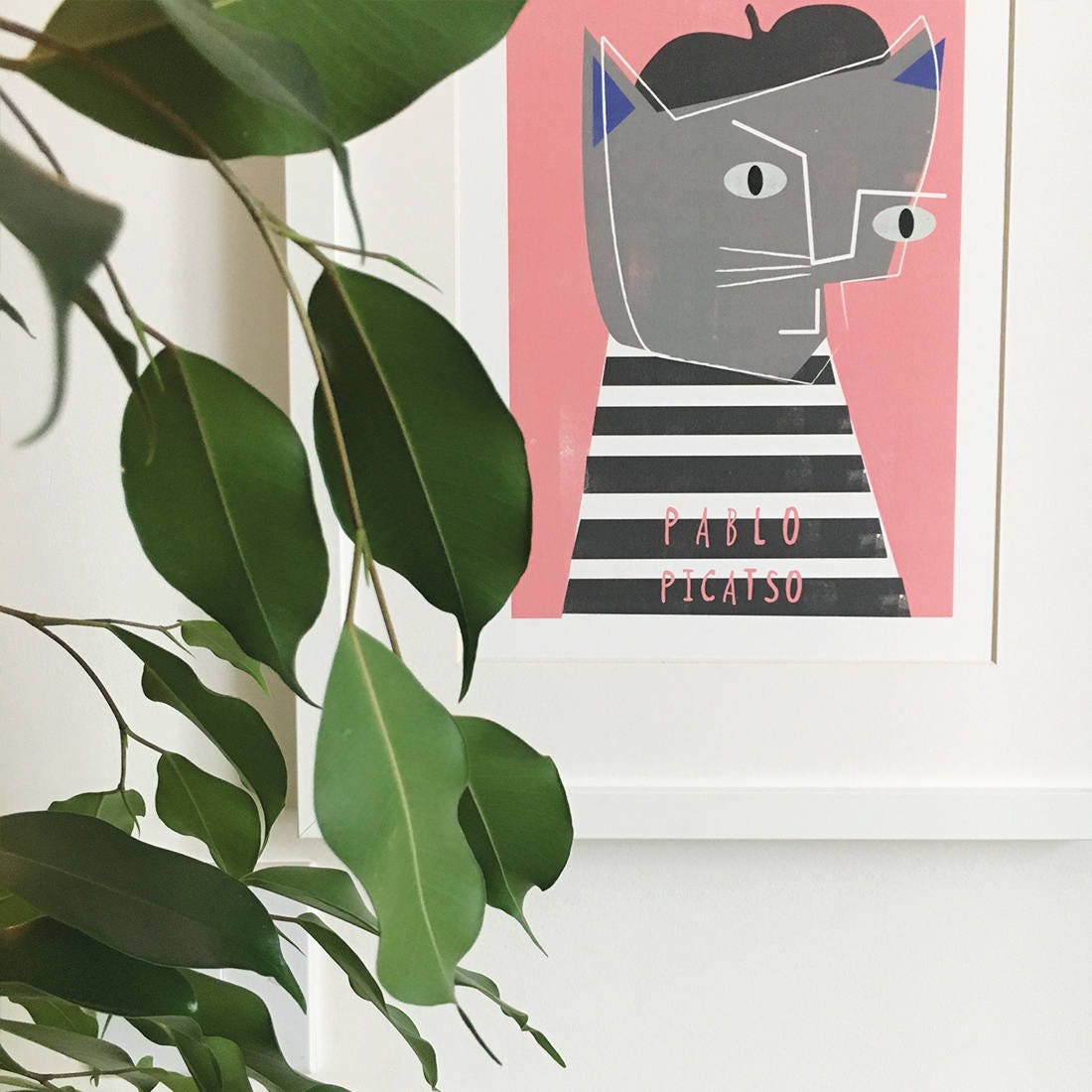 Pablo Picatso Cat Art Print - Etsy